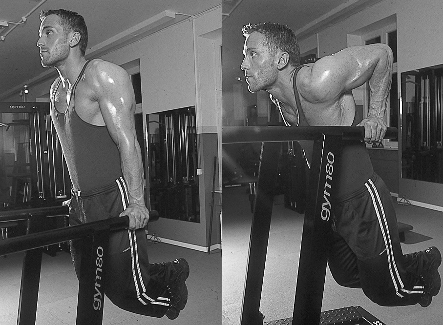 Dips – 2 varianter sikrer optimal træning af bryst og triceps